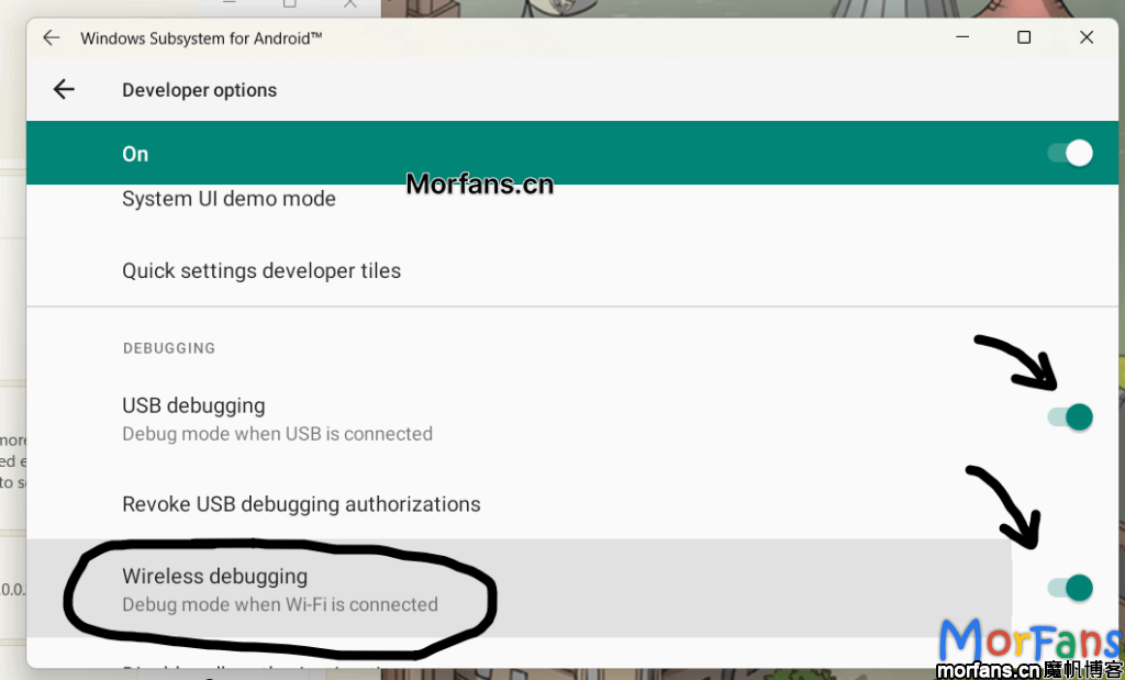 WSA 安卓子系统 adb 提示 cannot connect the target machine actively refused it 10061 | 魔帆博客